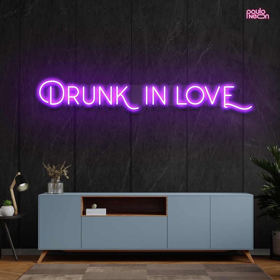 Drunk in Love Neon Sign, Wedding Neon Sign Custom, Neon Wedding Sign ...