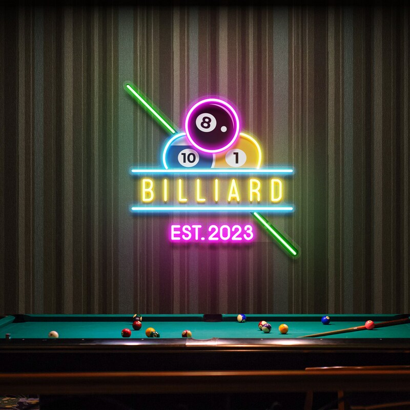 Billiards Sign - Etsy
