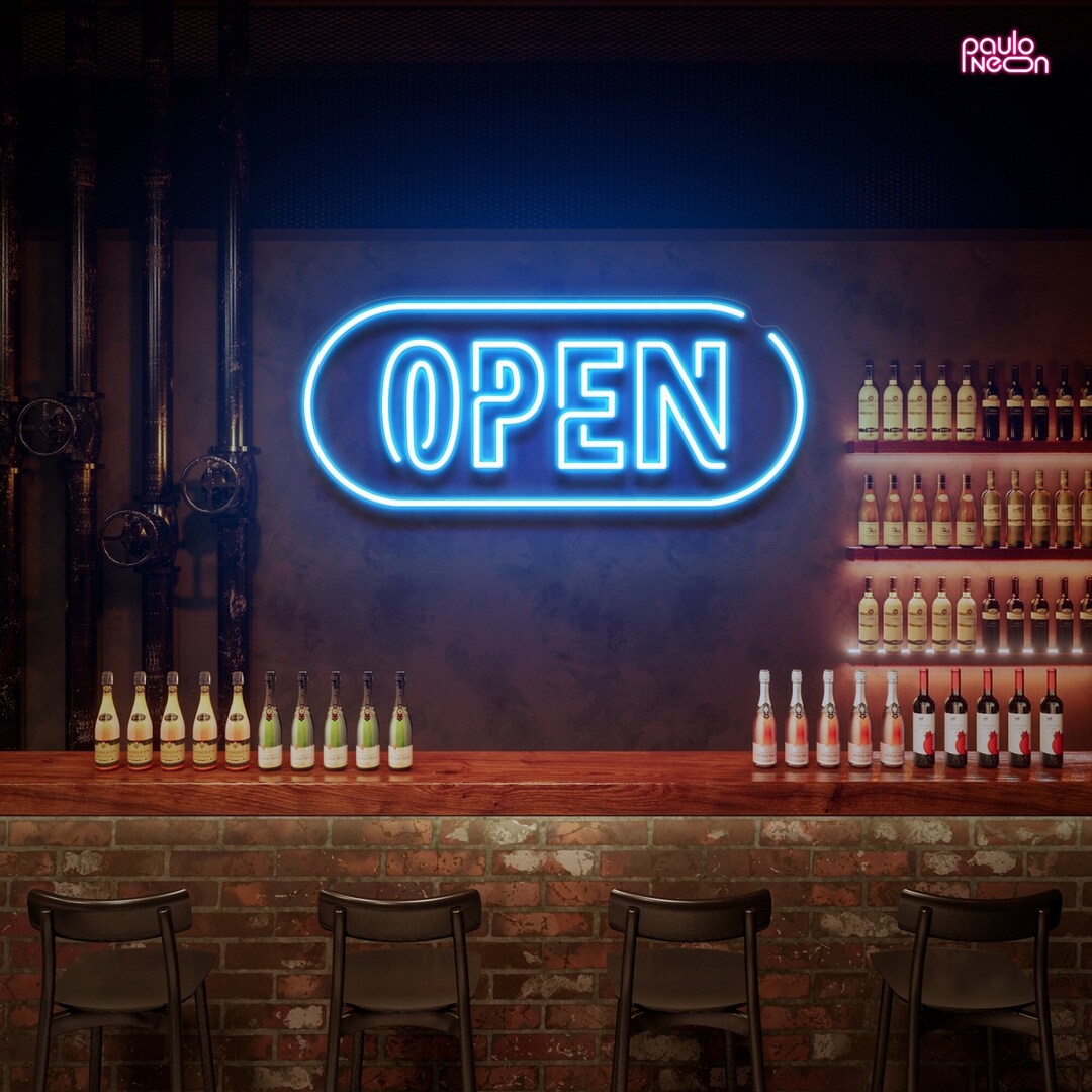 OPEN Neon Light Sign for Wall, Led Neon Sign Custom, Bar Shop ...