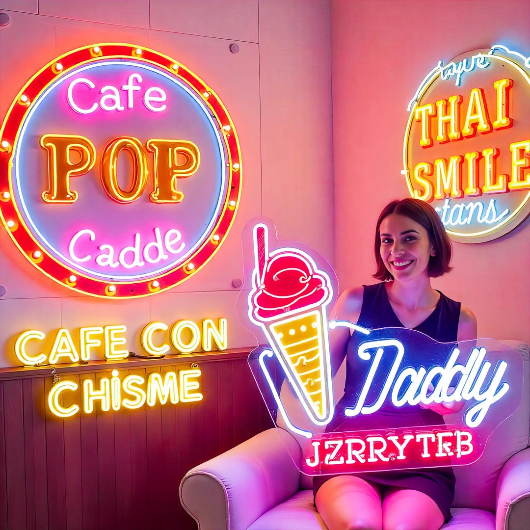 Custom Neon Logo Sign, Neon Sign Custom Logo, Neon Logo Sign, Business ...