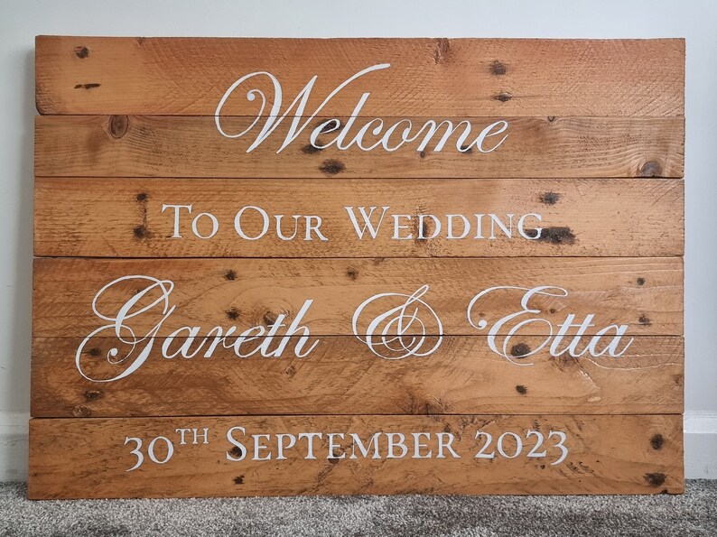 Wedding Welcome Sign - Etsy