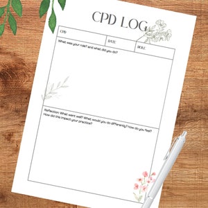 CPD Log | Social Worker | Student | Reflection | Plan | Digital ...