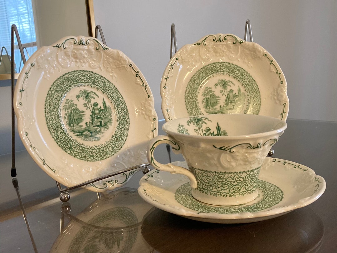 Genoa Green From Marlborough George Jones & Sons Circa 1930? Footed Cup ...