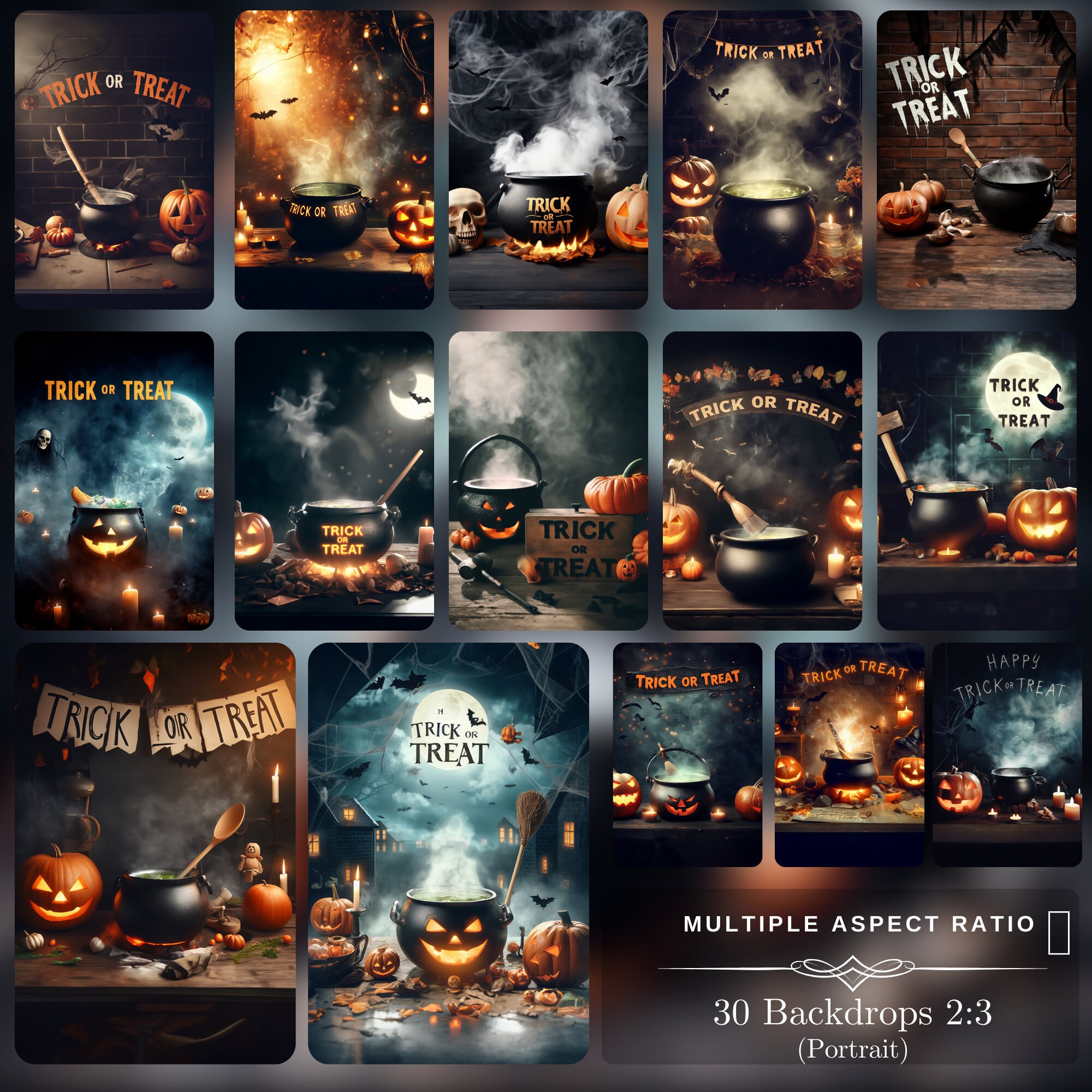 Bubbling Cauldron Photography Backdrop:60 Witches Brew Trick - Etsy