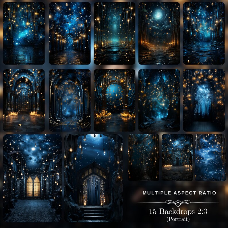 Starry Night Backdrop With Glowing Stars: 30 Twilight Sky Backdrop With ...