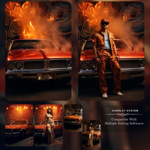 90s Lowrider Backdrops Pack: 30 Digital Backdrops of Old School Car ...
