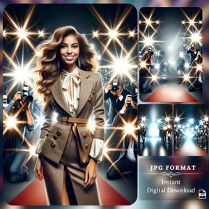 Paparazzi Backdrop Celebrity Photo - 30 Hollywood Star & Red Carpet ...