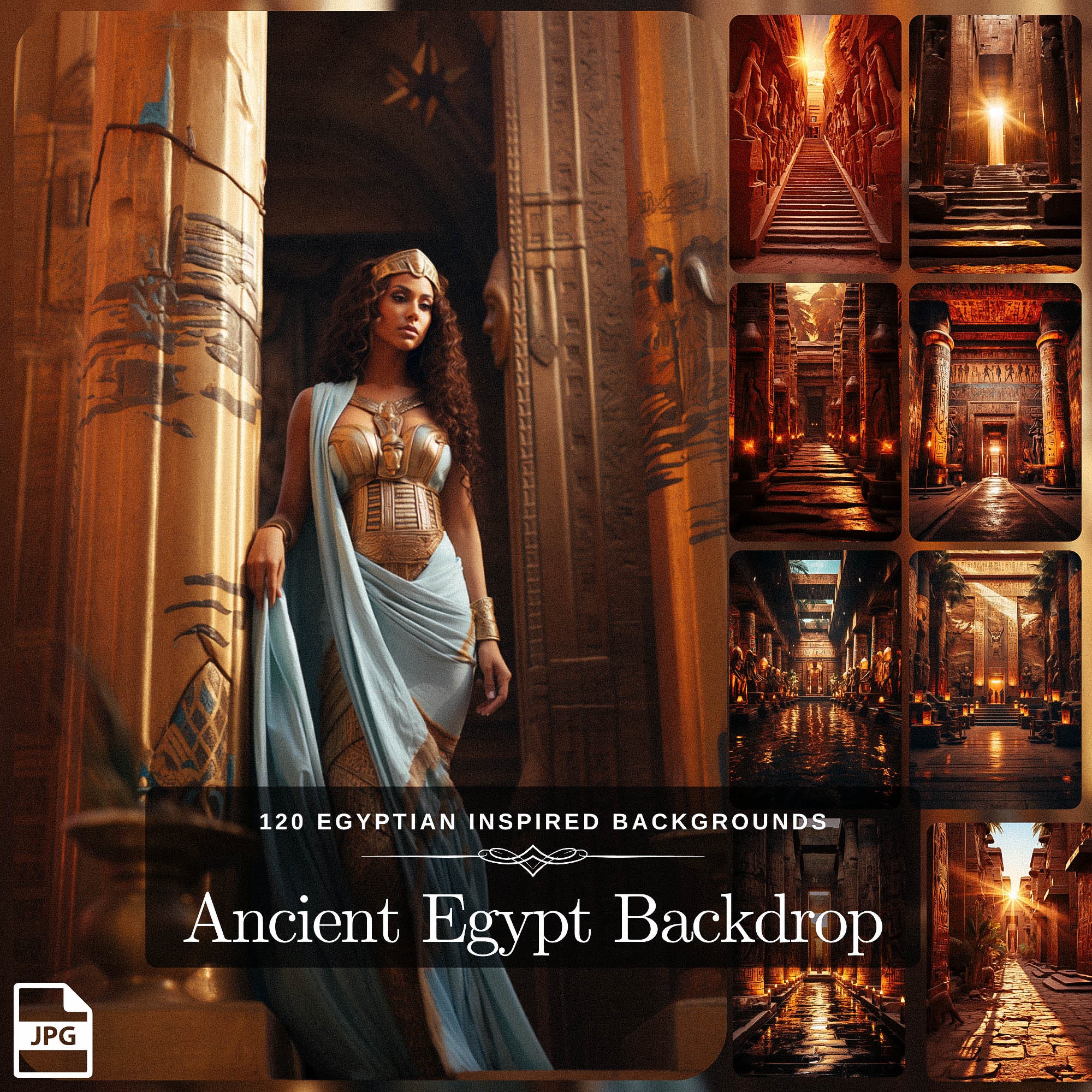 Ancient Egypt Photography Backdrop: 120 Egyptian Backdrop With Giza ...