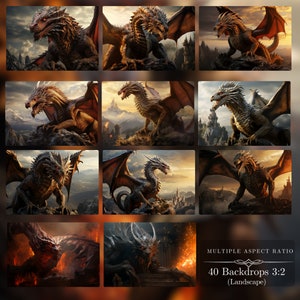 Mythical Creatures Dragon Backdrop: 80 Epic Dragon Fantasy Background ...