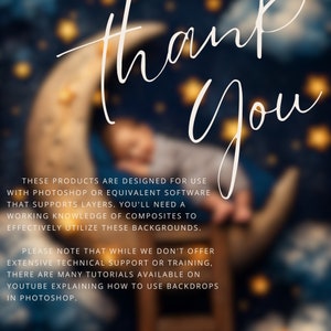 Crescent Moon Journey: 40 Digital Download Art Backdrops With Moon ...