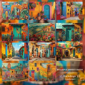 Mexican Heritage Colorful Art Digital Background: 30 Dia De Los Muertos ...
