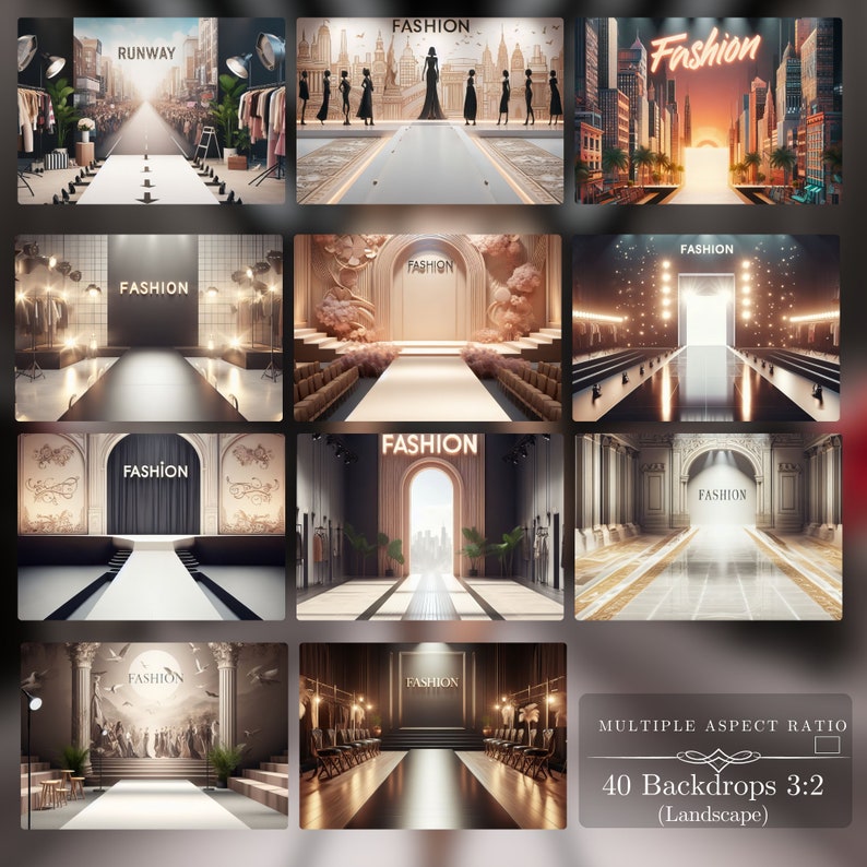 Strike a Pose Catwalk Collection Events Backdrop: 80 Runway Avenue ...