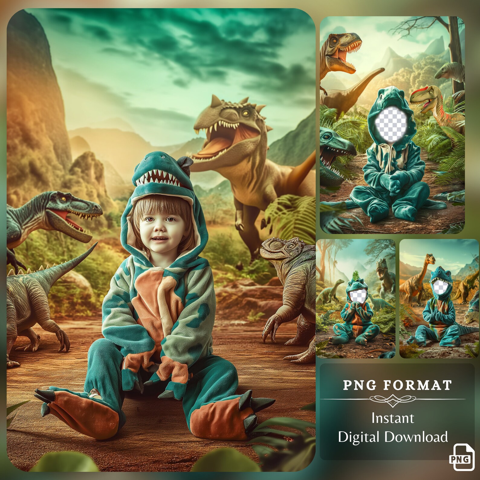 Editable Background Dinosaur Face Prehistoric Art: 30 Digital Backdrop ...