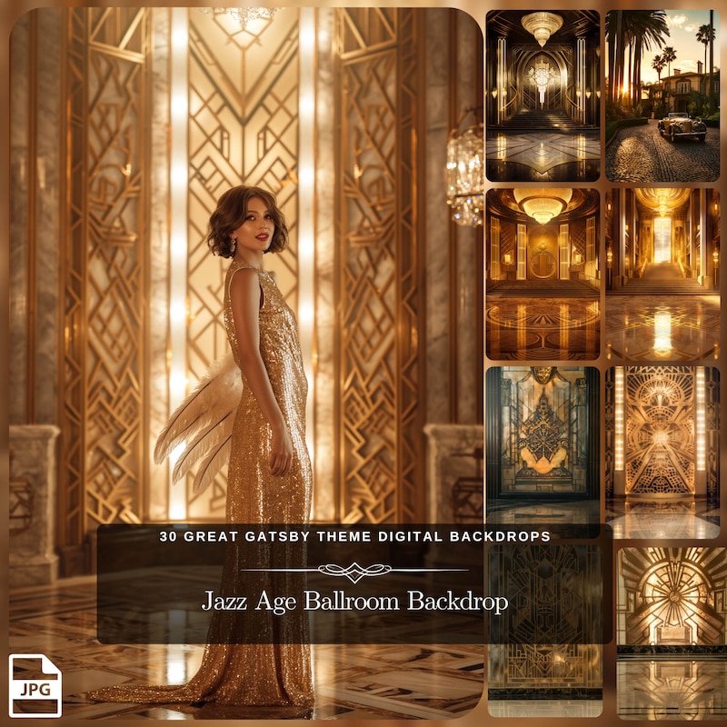 Great Gatsby Backdrop - Etsy