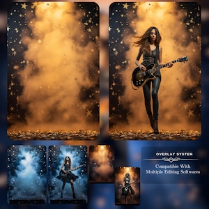 Rockstar Backdrop With Stage Lights: 120 Superstar Backdrops, Music ...