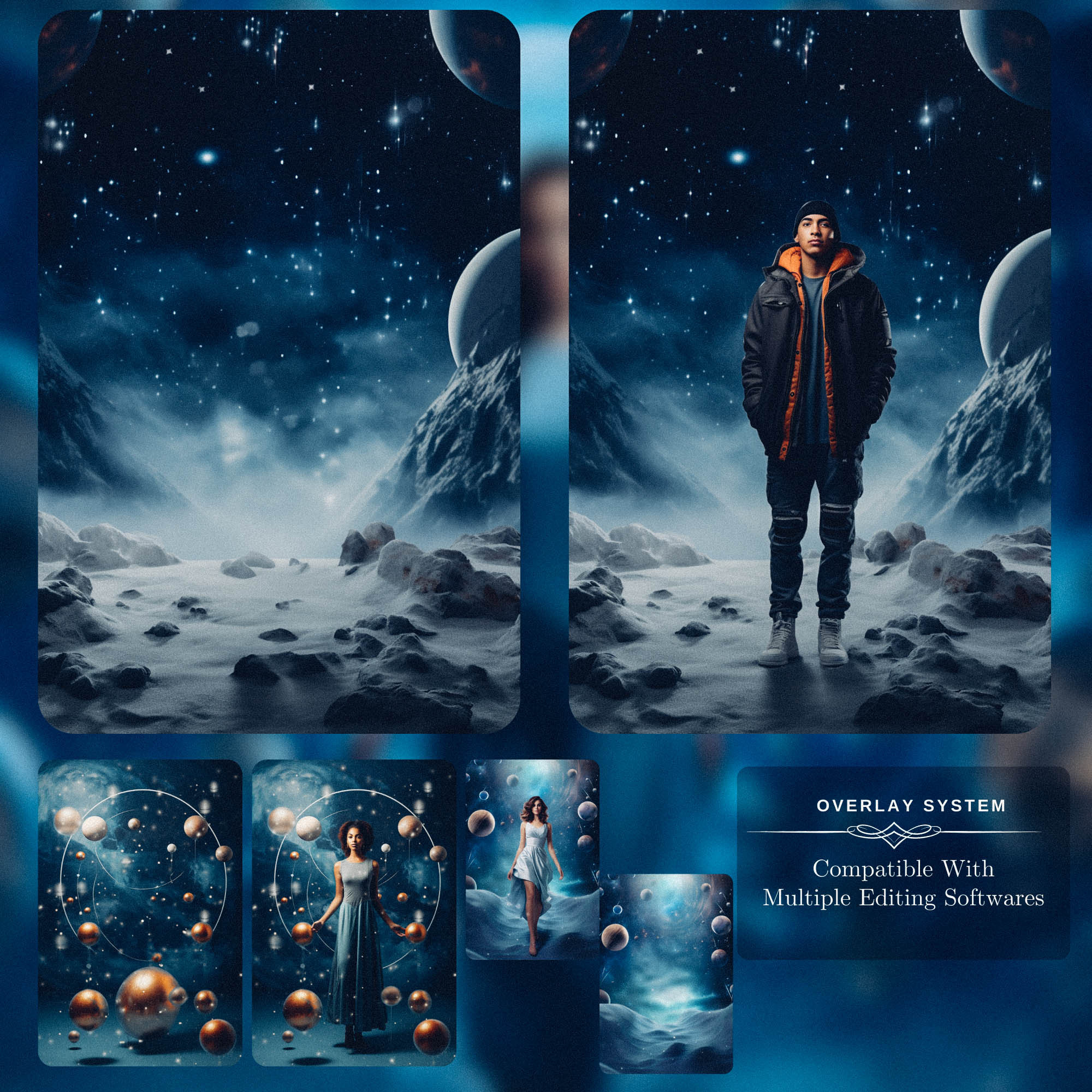 30 Outerspace Backdrop Magic: Moon and Stars in Space Background ...