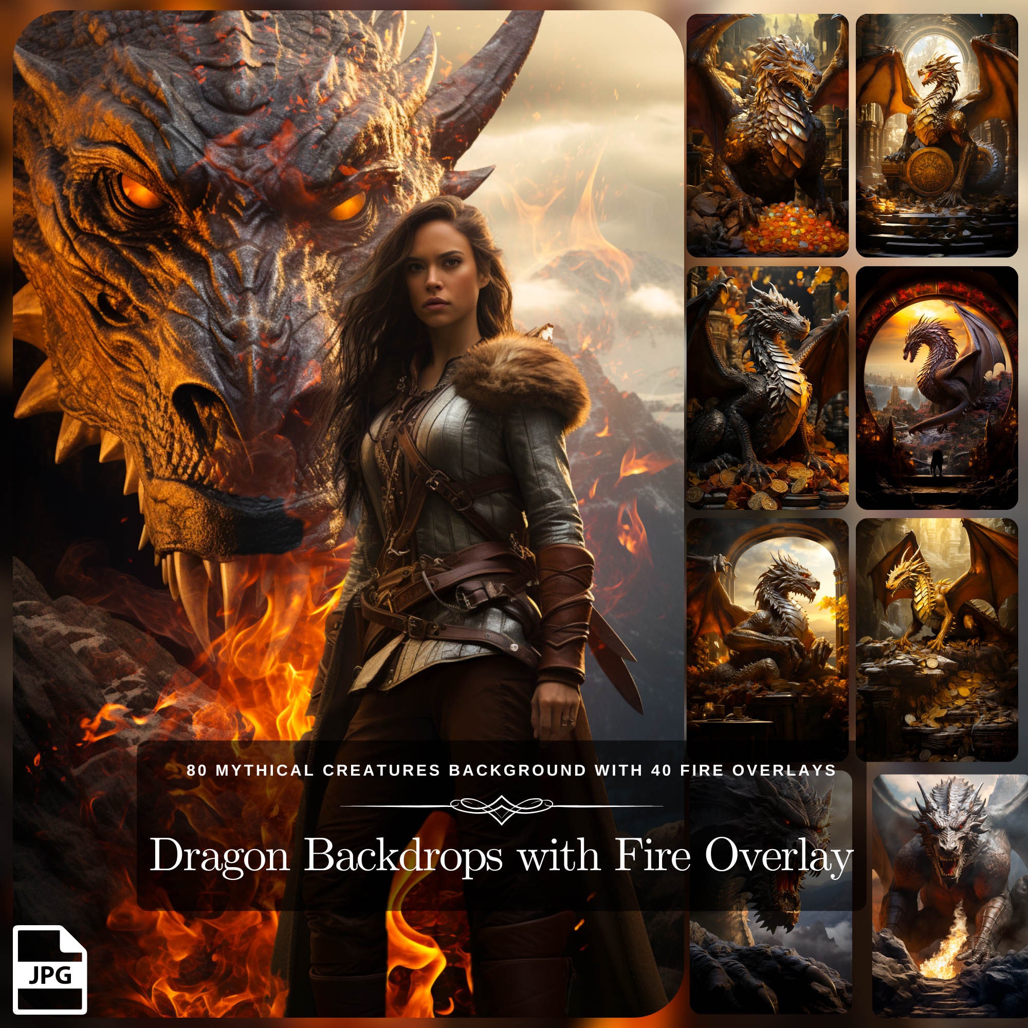 Mythical Creatures Dragon Backdrop: 80 Epic Dragon Fantasy Background ...