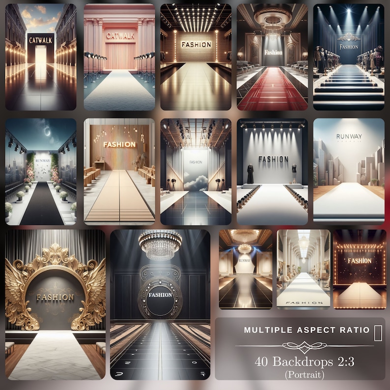 Strike a Pose Catwalk Collection Events Backdrop: 80 Runway Avenue ...