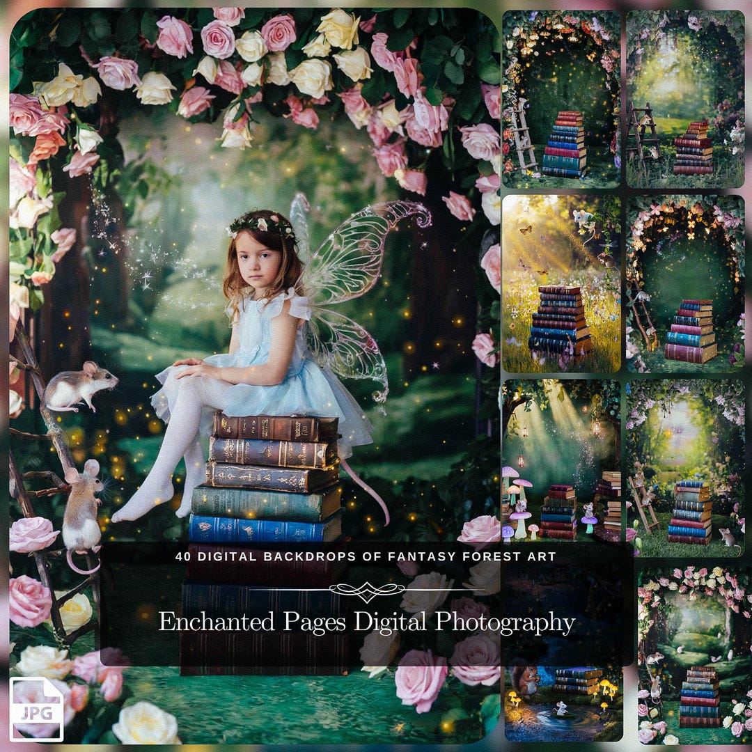 Enchanted Pages Digital Photography: 40 Digital Backdrops of Fantasy ...