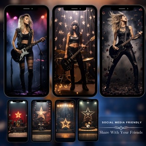 Rockstar Backdrop With Stage Lights: 120 Superstar Backdrops, Music ...