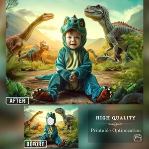 Editable Background Dinosaur Face Prehistoric Art: 30 Digital Backdrop ...