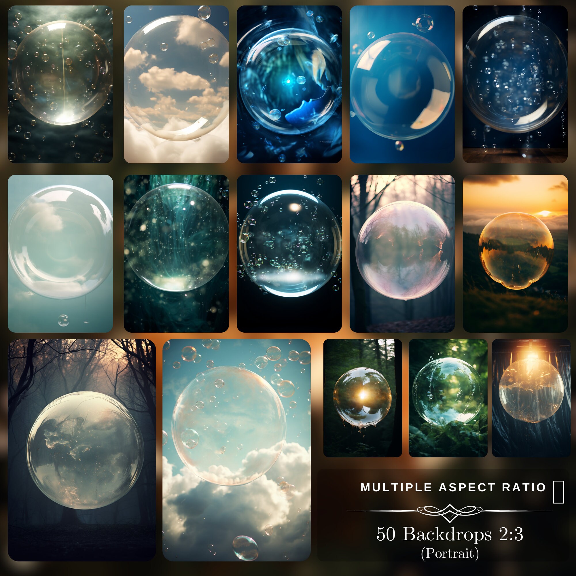 Giant Bubble Overlay: 100 Blowing Bubbles Photography - Etsy