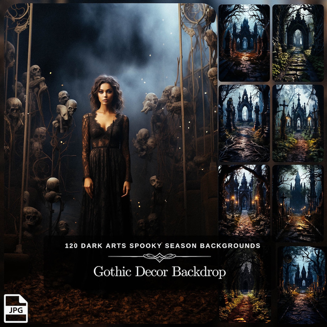 Gothic Decor Night Background: 120 Dark Art Castle Backdrop With ...
