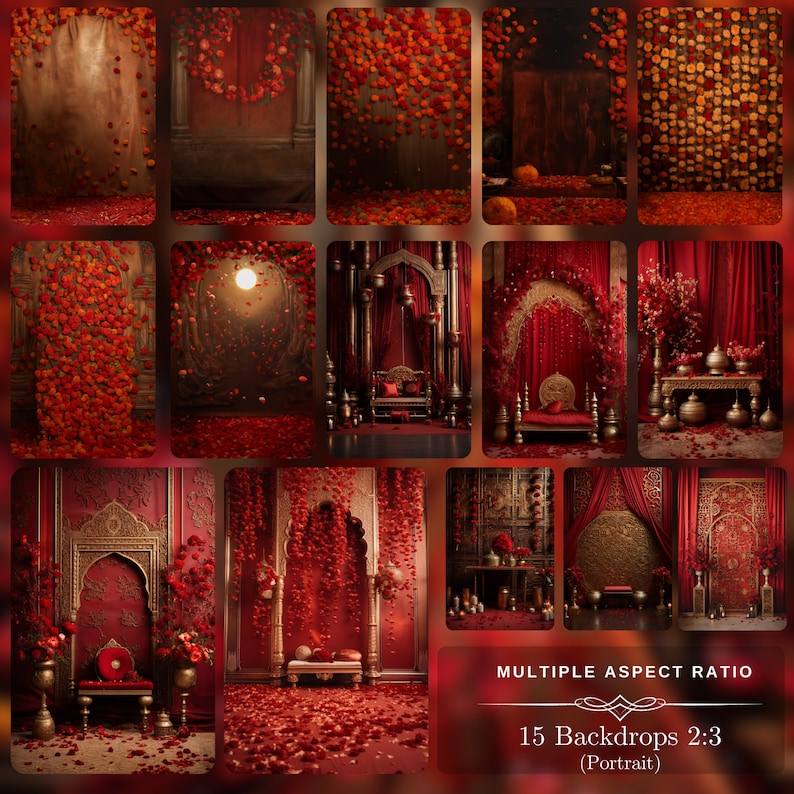 Indian Decor Seemantham Backdrop: 30 Traditional Backdrop Set With 10 ...