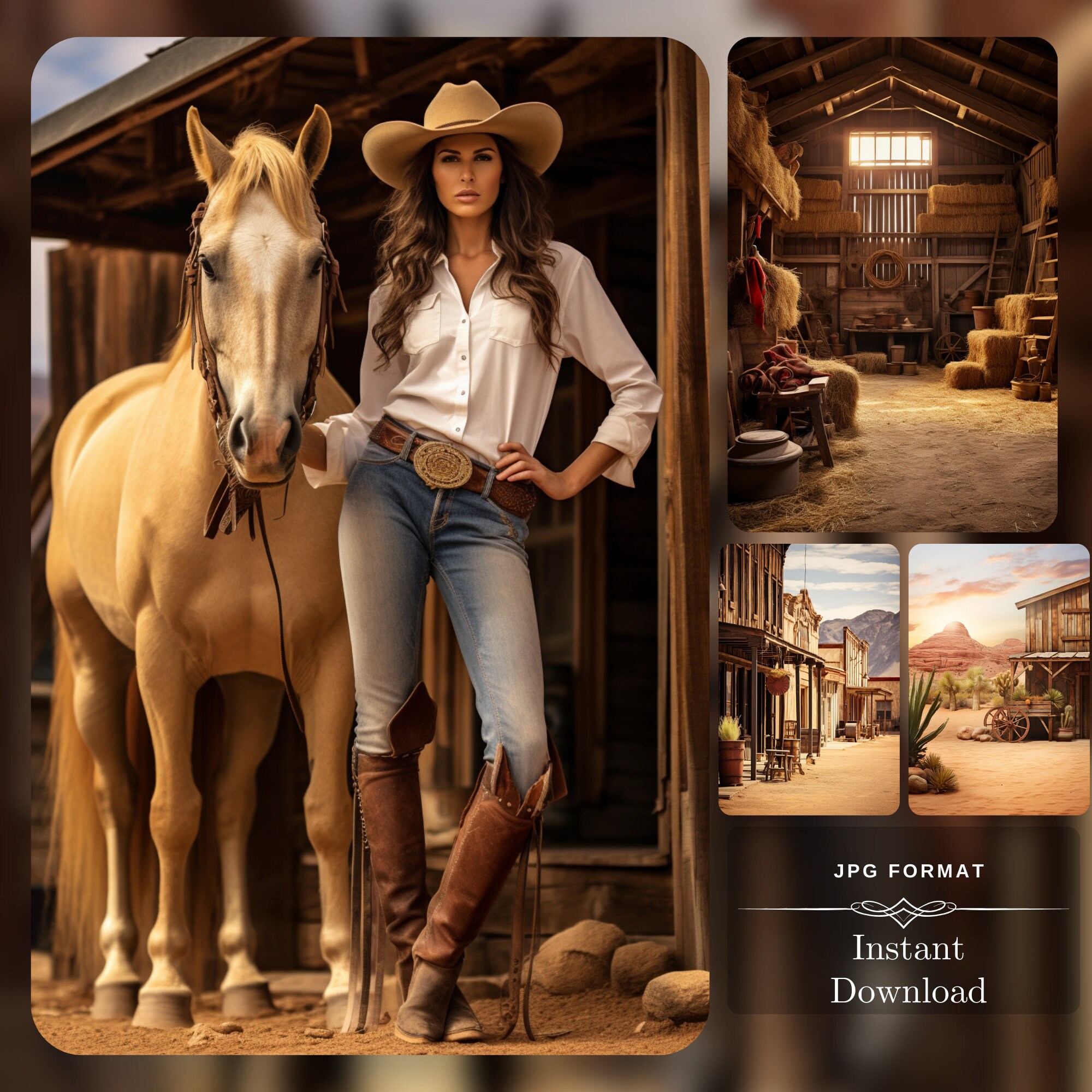Western Decor & Sand Overlay: 120 Wild-West-Hintergrund für Cowboy ...