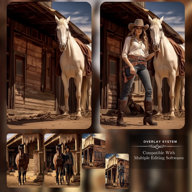 Western Decor & Sand Overlay: 120 Wild-West-Hintergrund für Cowboy ...