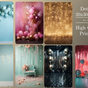 Glamorous Shiny Wall Backdrop With Balloons: Glitter Back Splash for ...