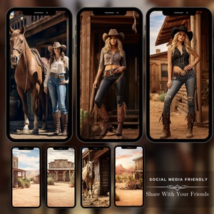 Western Decor & Sand Overlay: 120 Wild West Backdrop for Cowboy Photo ...