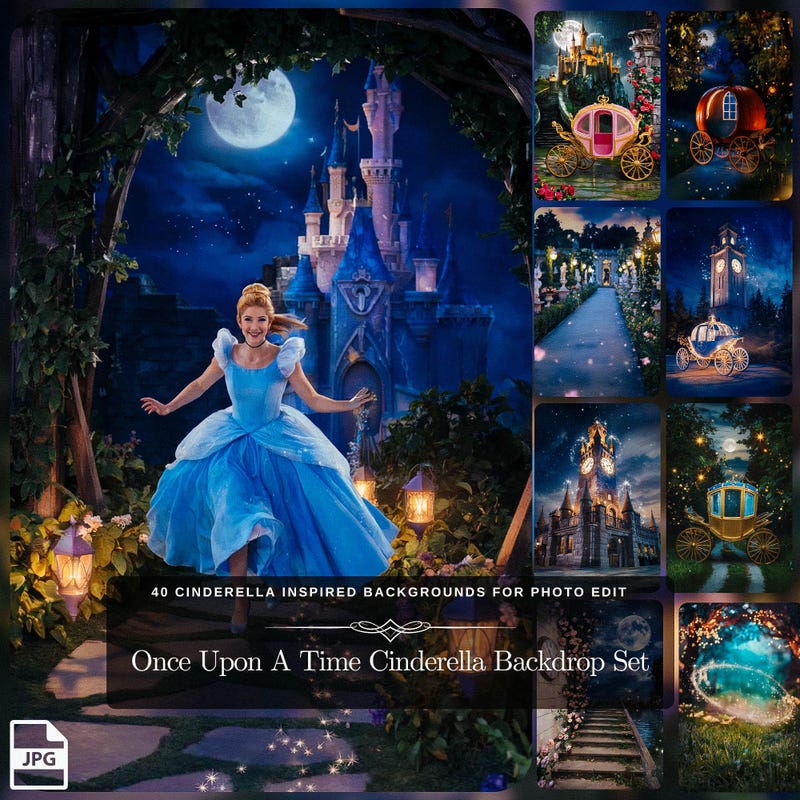 Cinderella Backdrop - Etsy