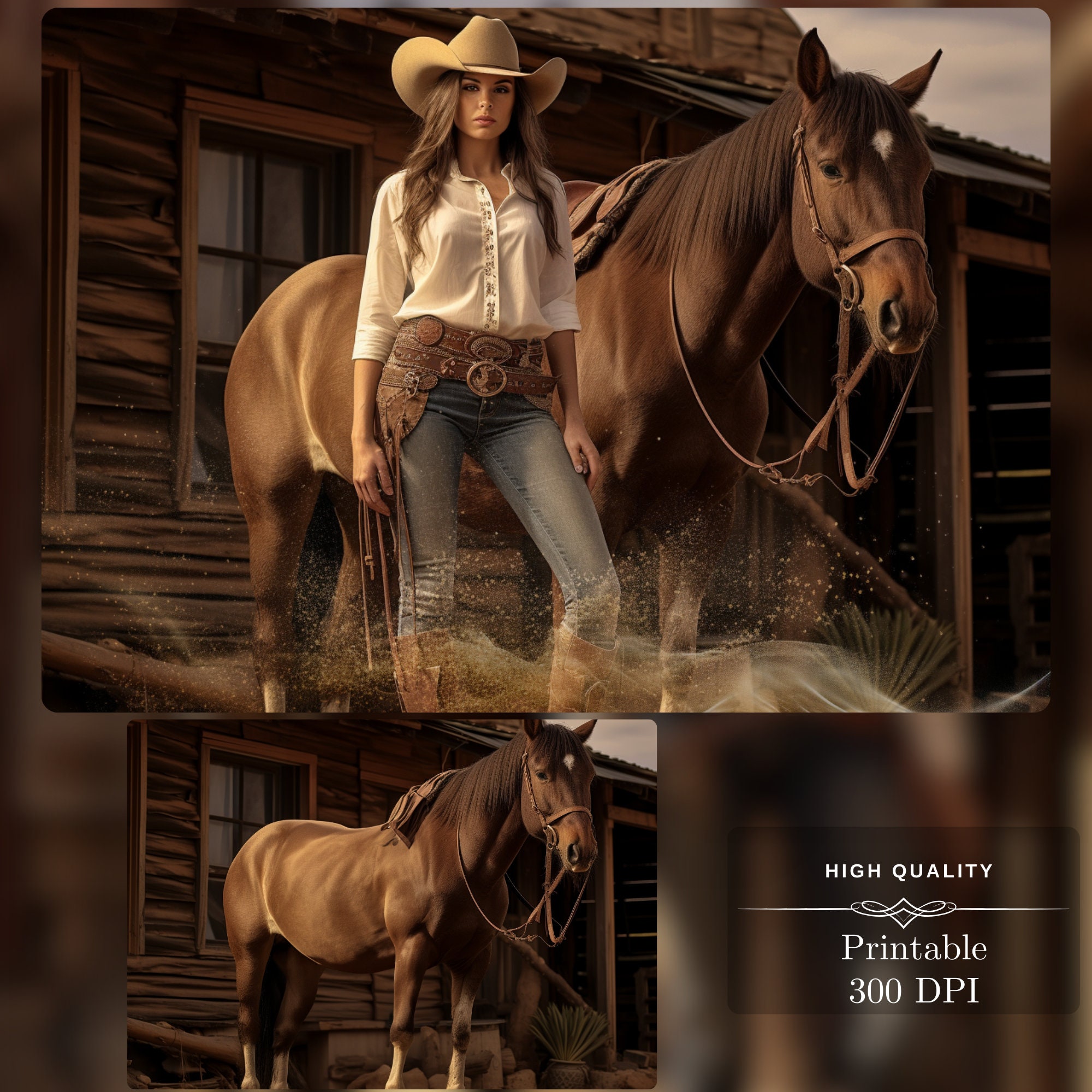 Western Decor & Sand Overlay: 120 Wild West Backdrop for - Etsy UK