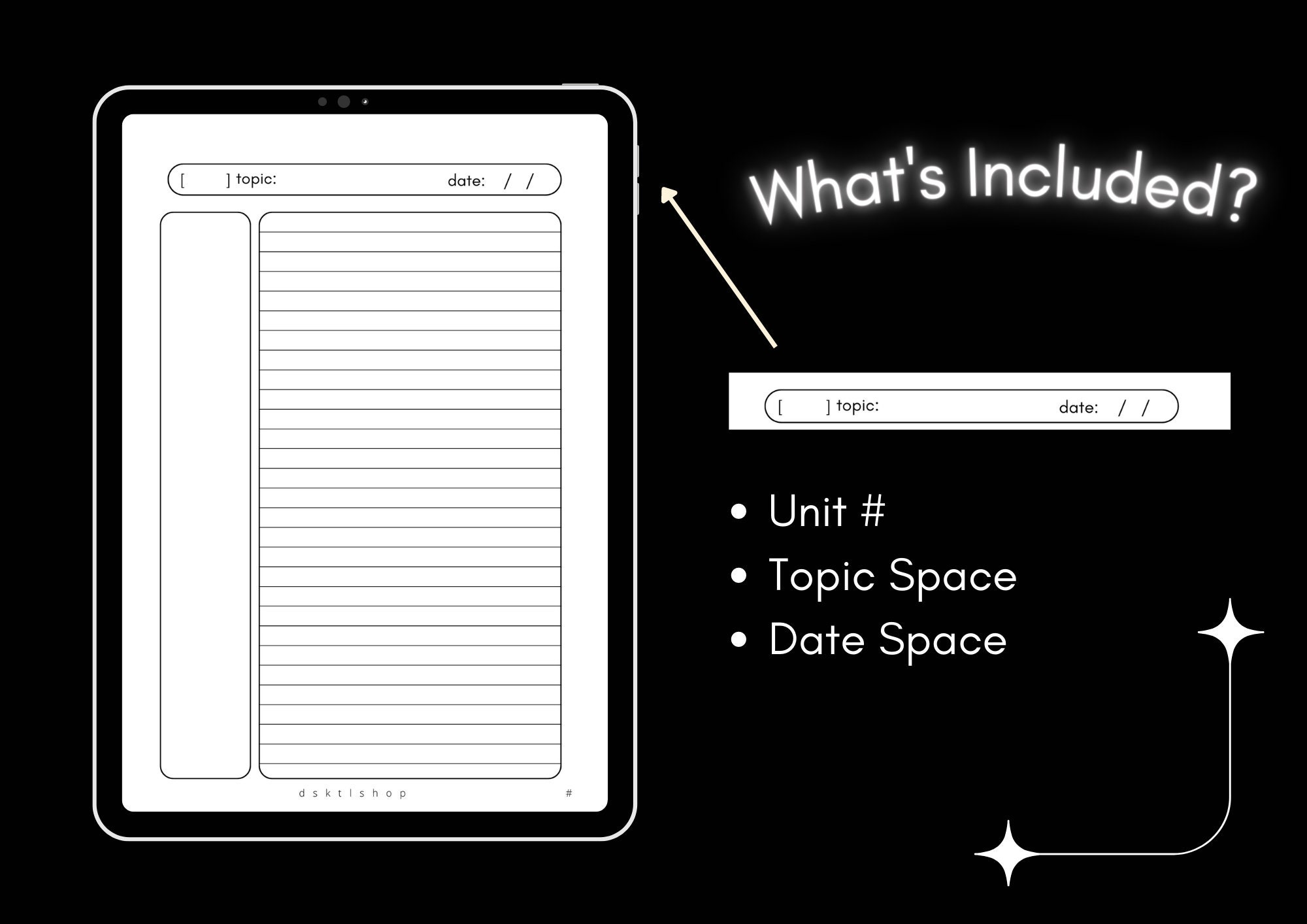 Minimalist- the "tired Note-taker" Digital Notebook Korean Inspired ...