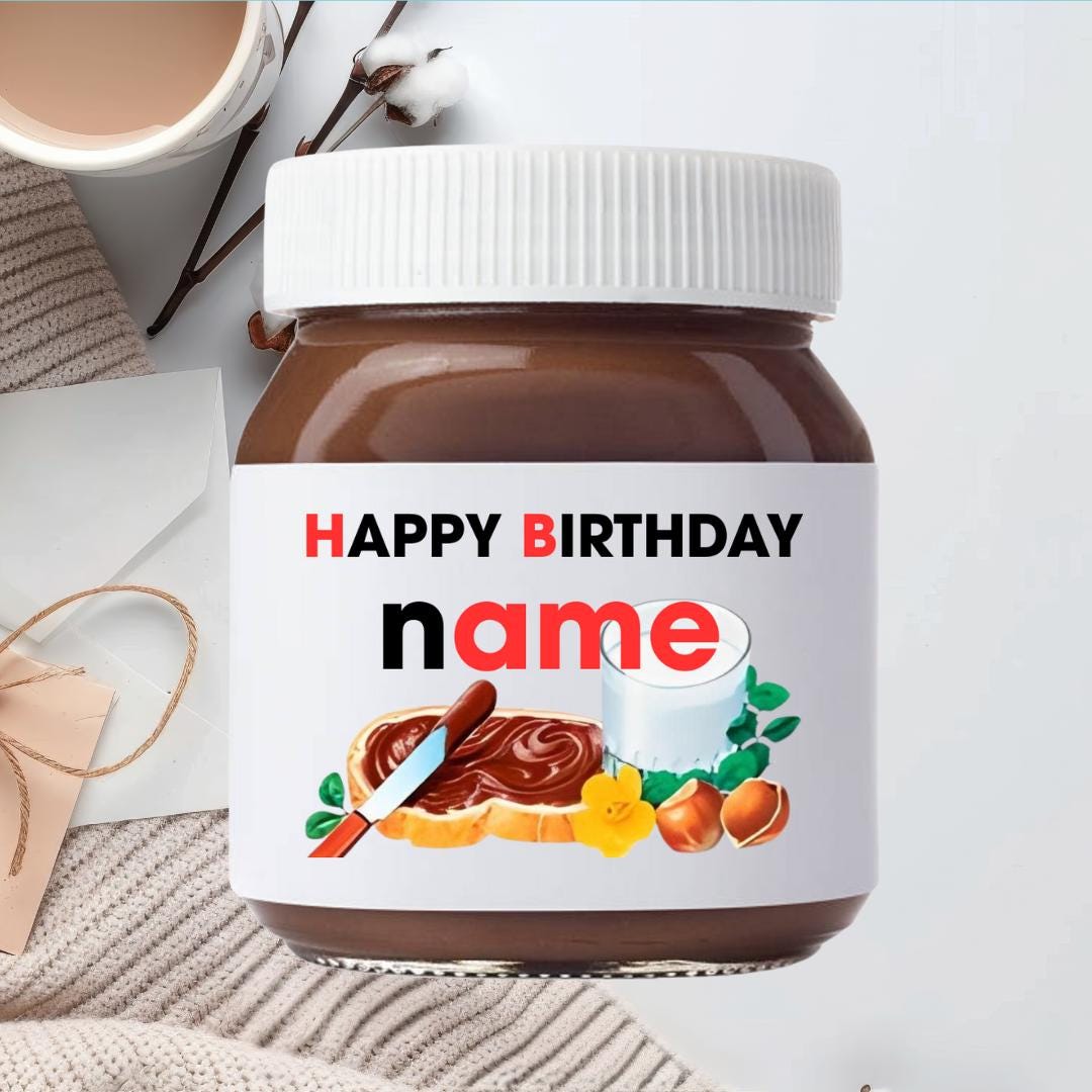 Personalized Chocolate Spread High-quality Waterproof Label Vinyl ...
