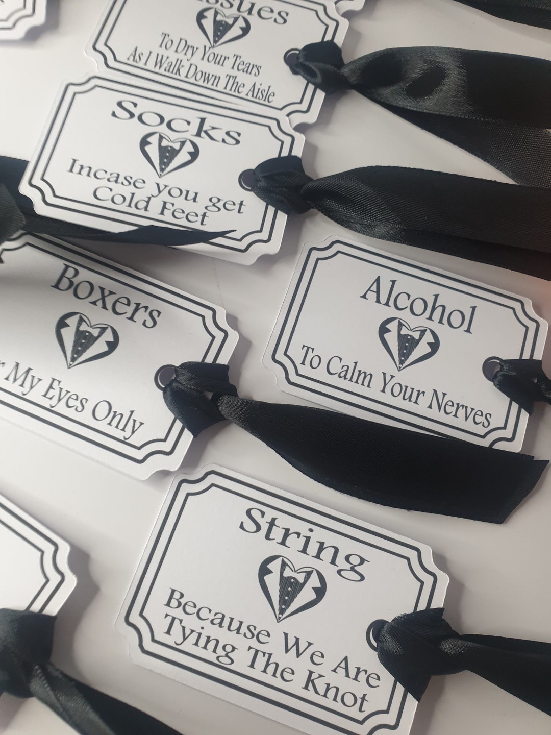 Groom Gift Tags set of 12 - Etsy