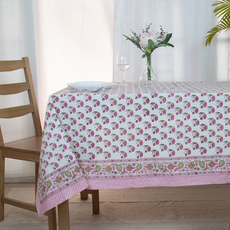 Block Print Tablecloth - Etsy