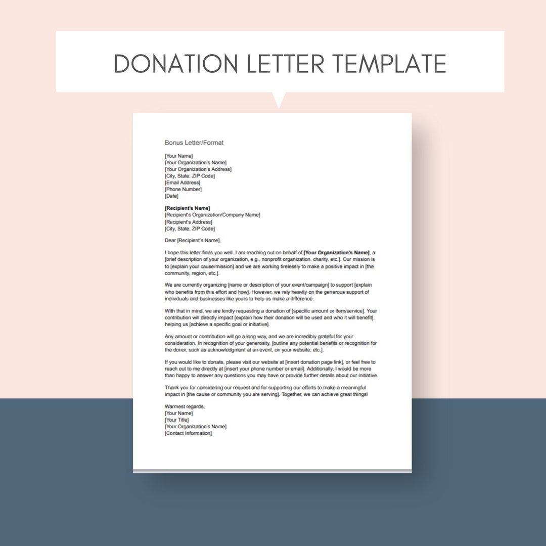 Donation Request Letter Donation Letter Template 5 Editable Templates ...