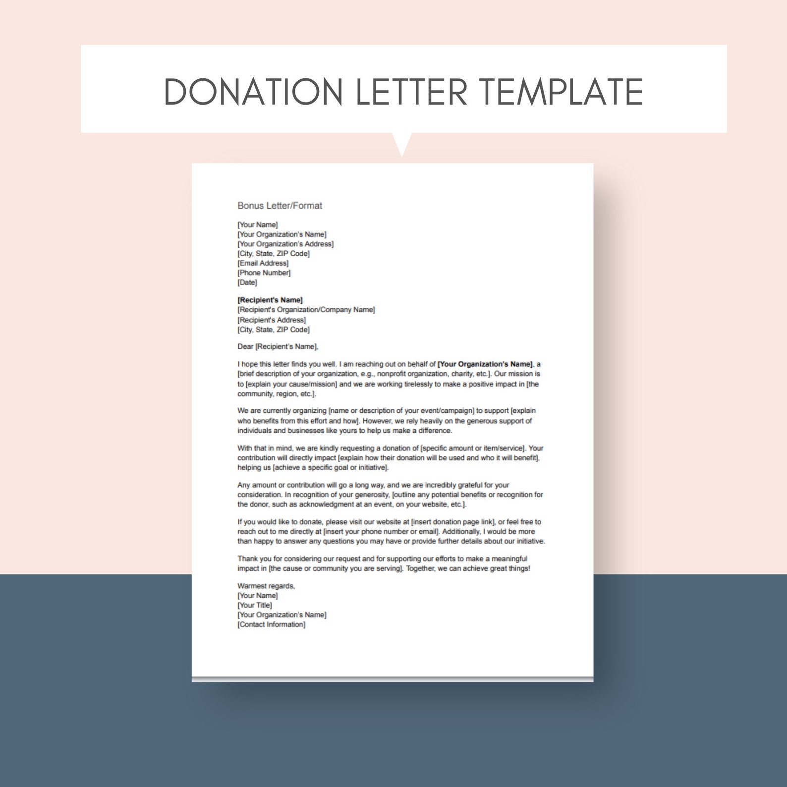 Donation Request Letter Donation Letter Template 5 Editable Templates ...