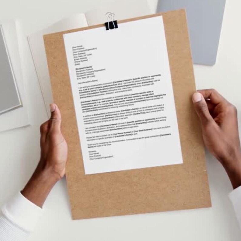 Professional Recommendation Letter Recommendation Letter Template ...