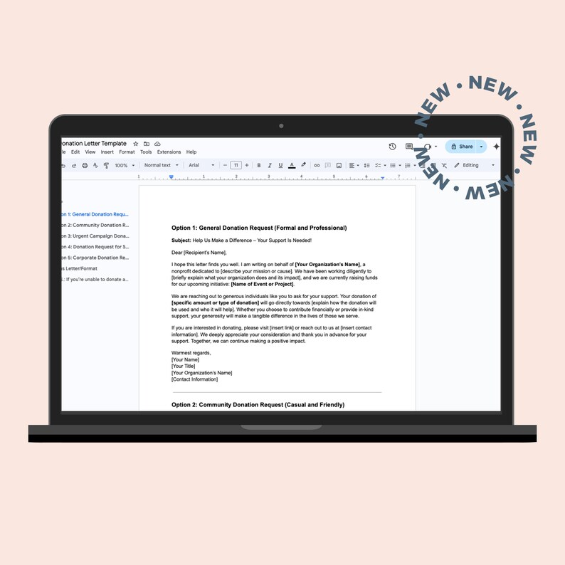 Donation Request Letter Donation Letter Template 5 Editable Templates ...