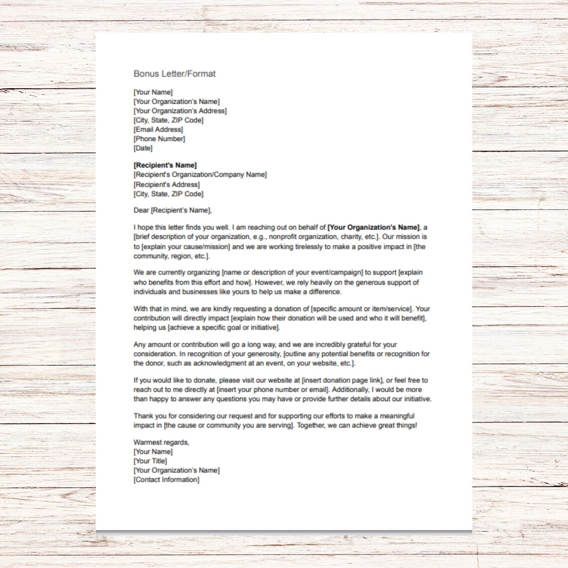 Donation Request Letter Donation Letter Template 5 Editable Templates ...