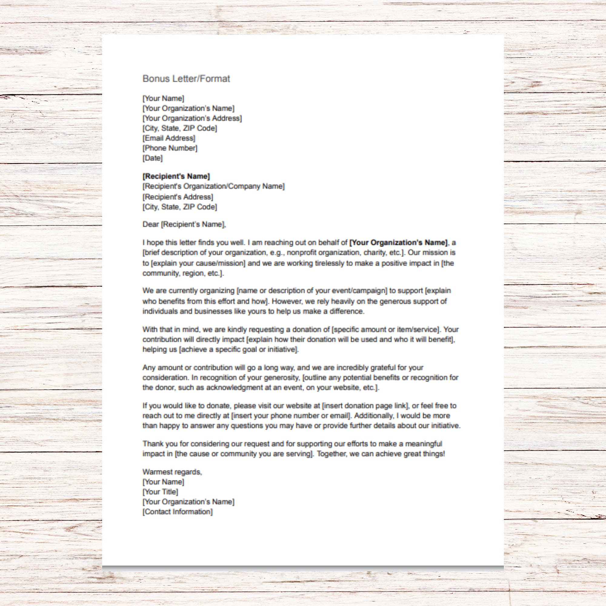Donation Request Letter Donation Letter Template 5 Editable Templates ...