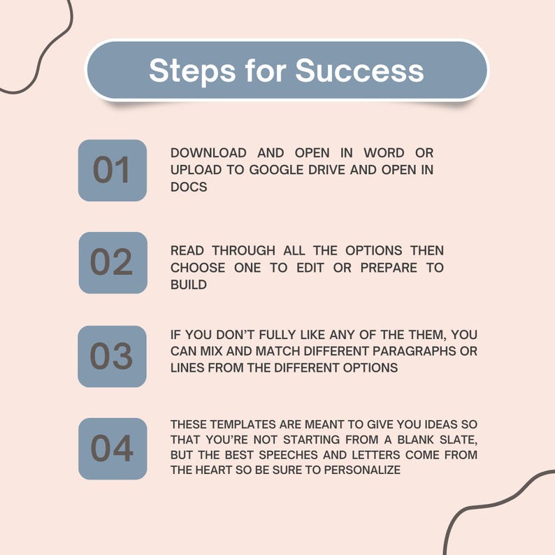 Mother of Bride Speech Toast Blessing Editable Mother of Bride Blessing ...