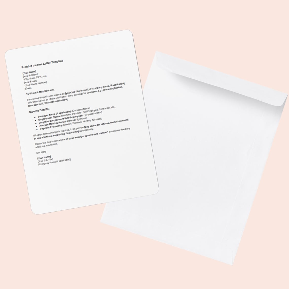 Proof of Income Letter Template Income Verification Letter Salary ...