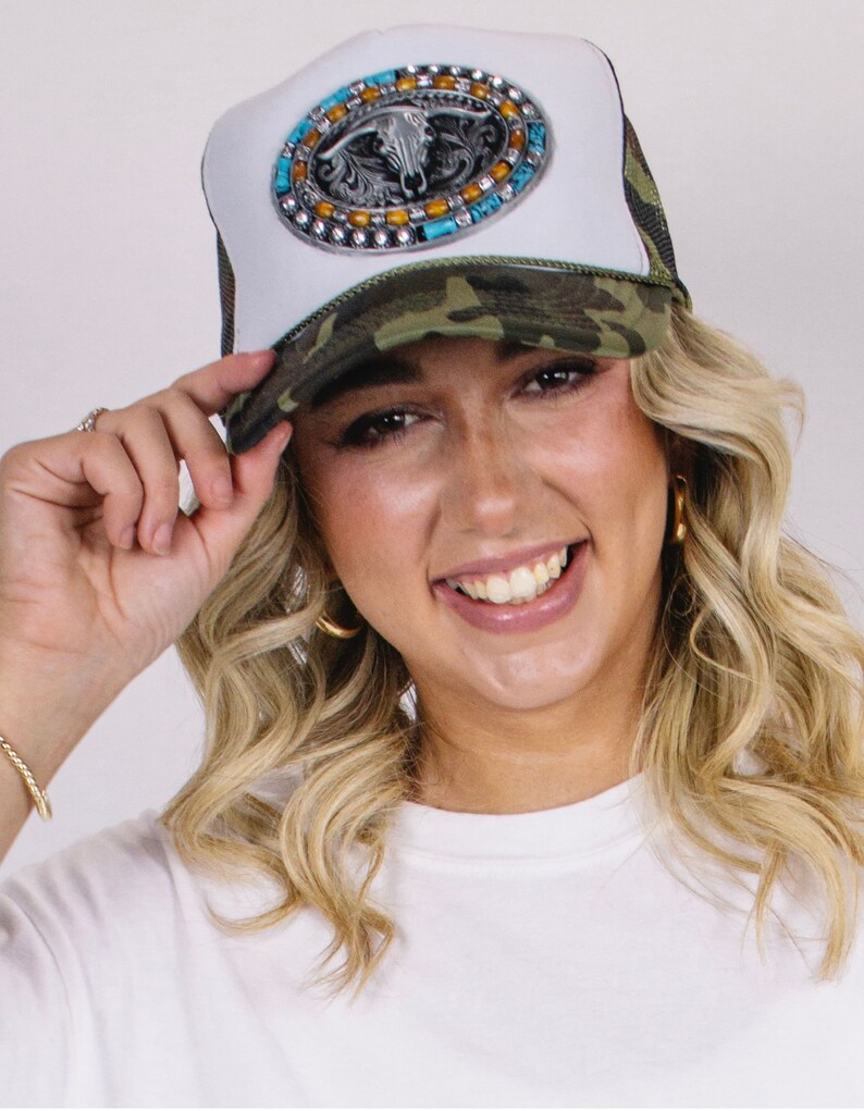 Buckle Trucker Hat, Cowgirl Buckle Hat, Patch Trucker Hat, Metal Buckle ...