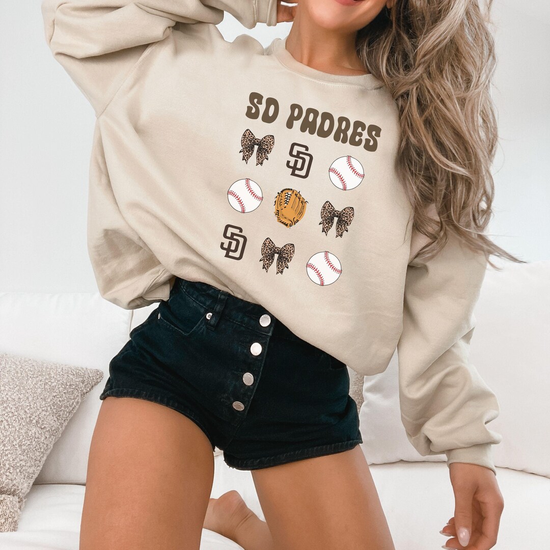 Padres Baseball Shirts, San Diego Padres, Baseball Sweatshirt, Women's ...
