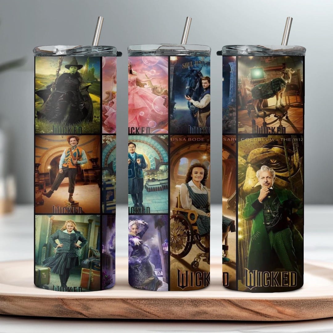 Wicked Cast Collage 20oz Stainless Steel Tumbler With Lid and Straw - Etsy