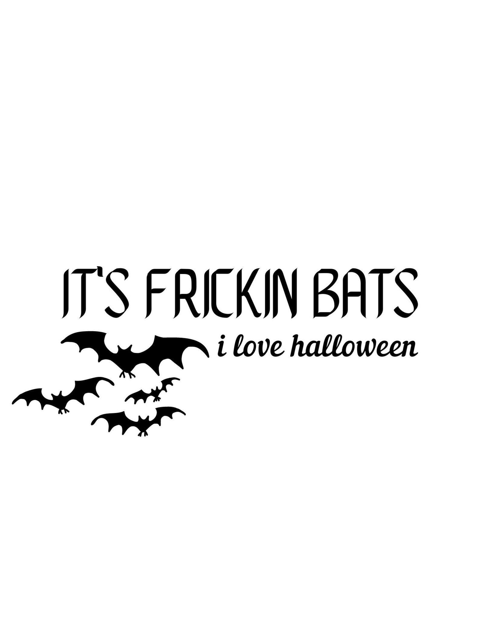 Halloween SVG Digital File It's Frickin Bats - Etsy